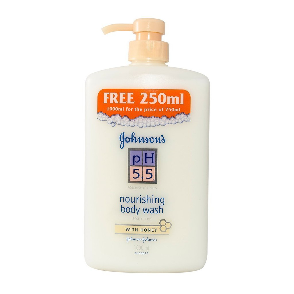 [ฟรี 250 ml] Johnson'S Nourishing Body Wash W/ Honey Ph5.5 750 Ml. Size ...