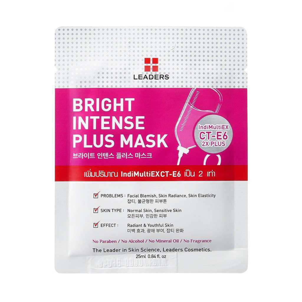 Leaders Intense Plus Mask 25ml. แผ่นมาส์กหน้า ลีดเดอร์ สเนล อินเทนส์ ...