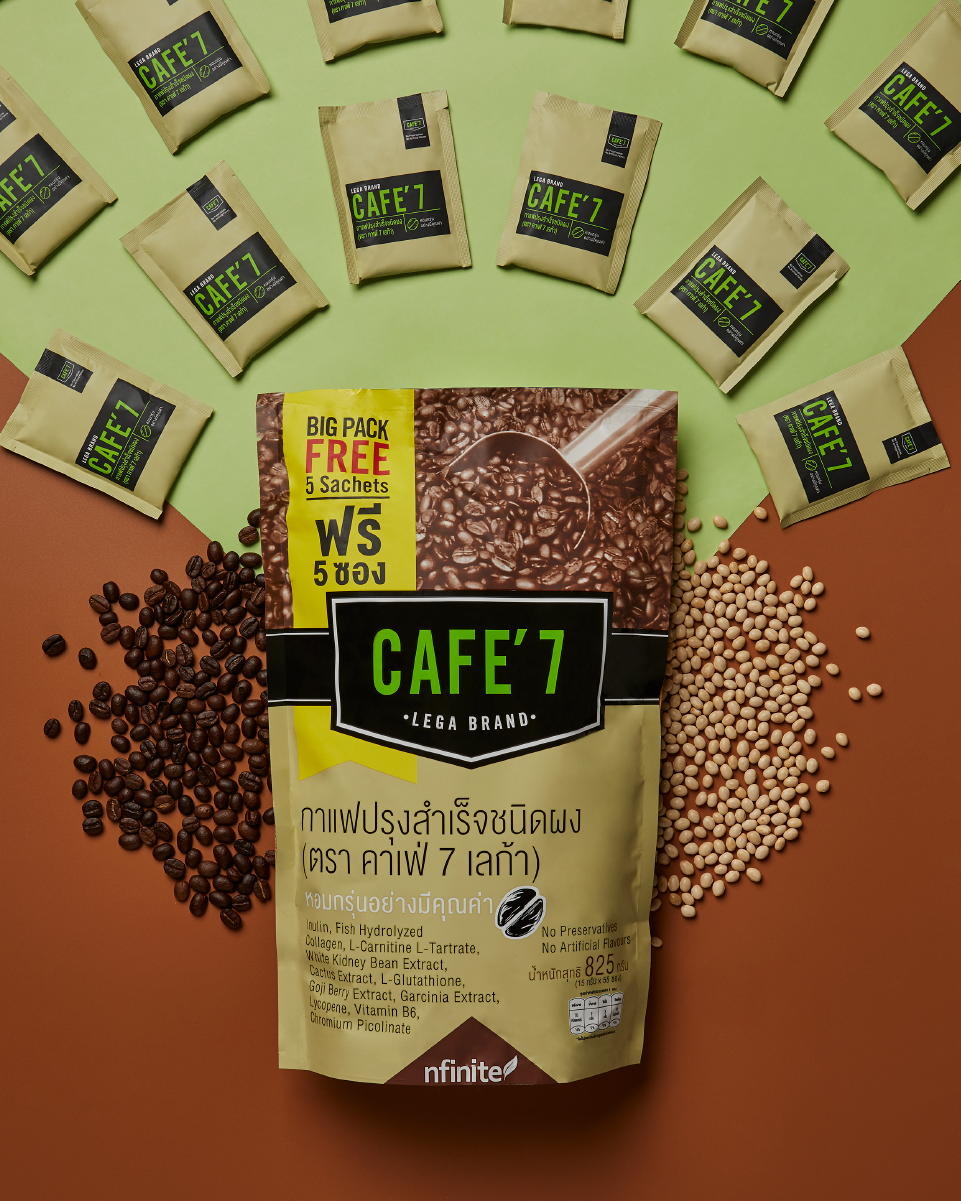 BIG PACK INSTANT COFFEE MIX POWDER (CAFE' 7 LEGA BRAND) | Lazada.co.th