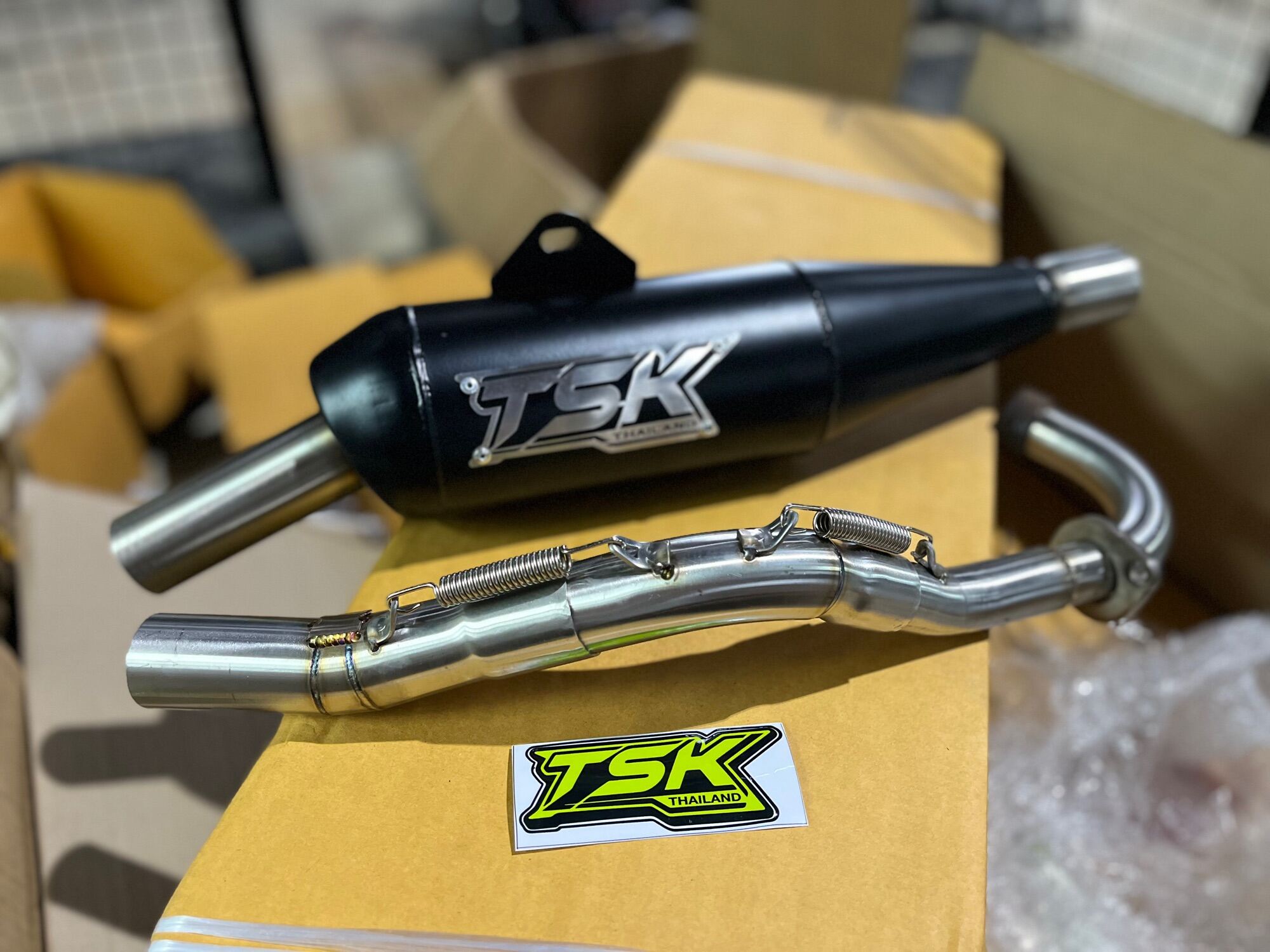 ท่อTSK ท่อย่นไส้แข่ง W110i Led2021-2023 คอไล่3ท่อน สีดำ ป้ายใหม่ สเปคใหม่ล่าสุด - BIG_BTS2 ...