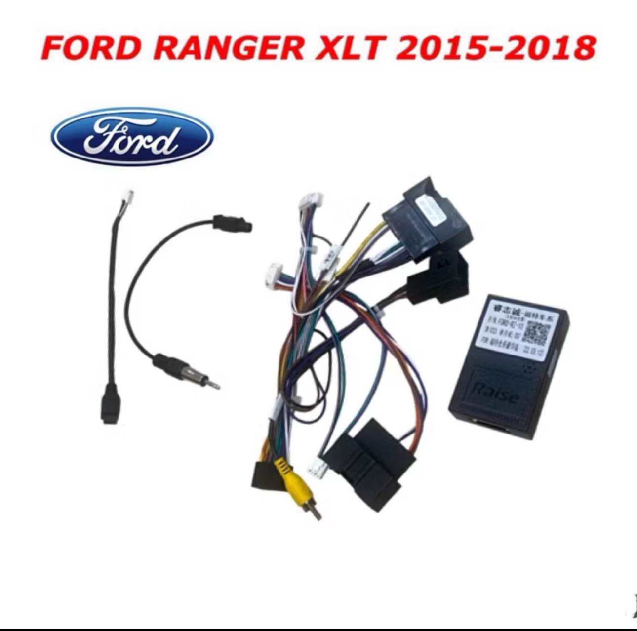 หน้ากาก FORD RANGER XLP ปี 2015 ขึ้นไป สำหรับจอ 9นิ้ว พร้อมปลั๊กตรงรุ่น ...