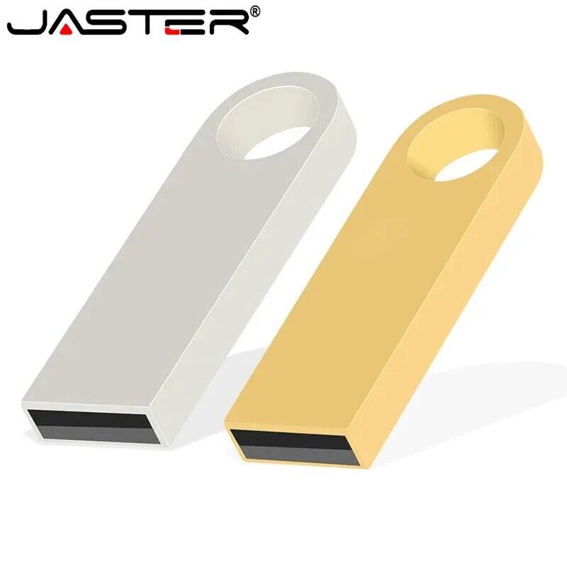Jaster แฟลชไดร์ฟ USB สีทอง64GB เพ็นไดรฟ์ขนาดเล็กกันน้ำโลหะหน่วยความจำ ...