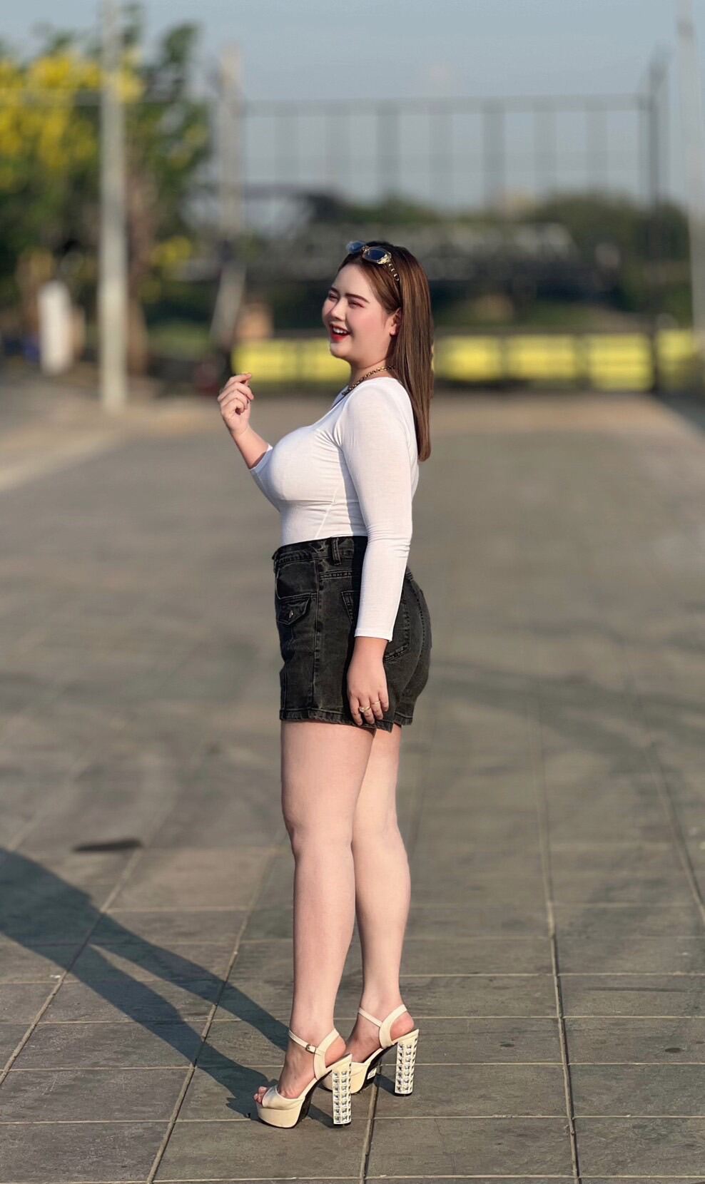 กางเกงขาสั้นสโนว์ผ้ายืด J089 | Lazada.co.th