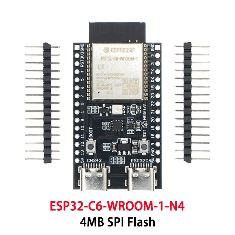 บอร์ดหลักสำหรับ Arduino บอร์ดพัฒนาชนิด C อินเตอร์เน็ตบลูทูธ Esp32 C6 Esp32บอร์ดหลัก Esp32 C6