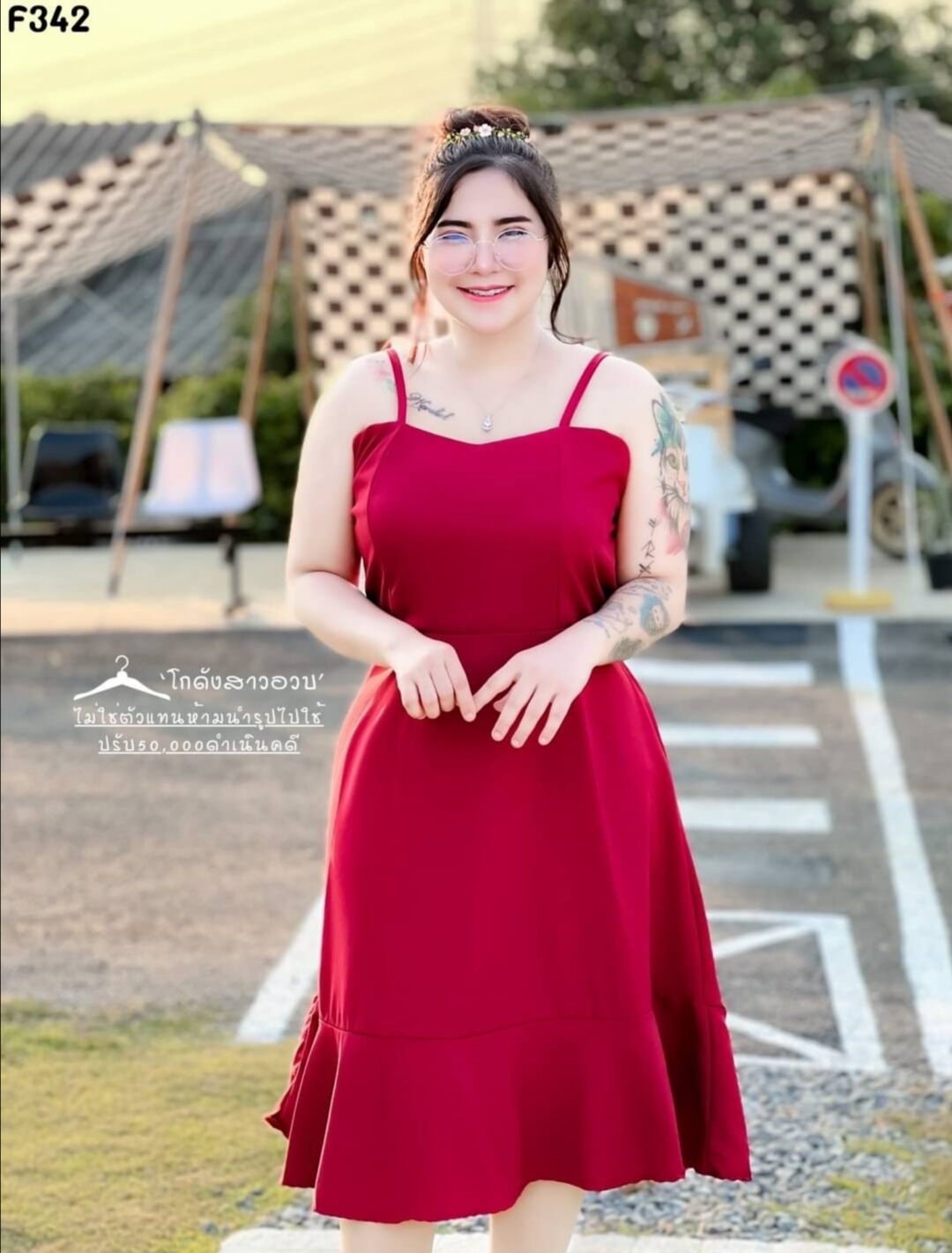 C985 เดรสสายเดี่ยวเซเลป เดรสยาวสาวอวบ ชุดเดรสสาวอวบอ้วน เสื้อผ้าคนอ้วน เสื้อผ้าสาวอวบ Plussize ...