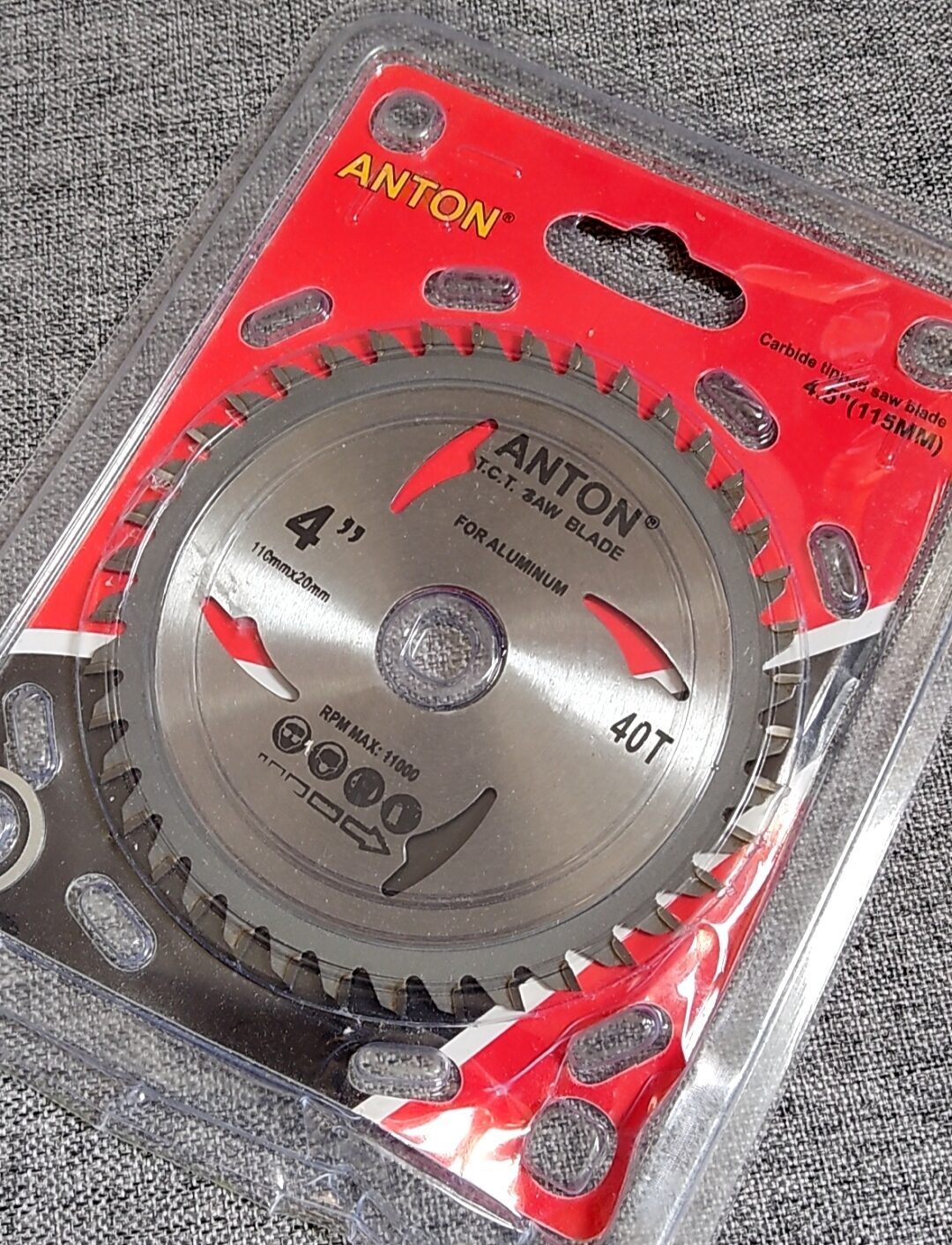 ใบตัดอลูมิเนียม 4 นิ้ว Pvc ใบตัดคุณภาพ Anton แท้ สินค้าตรงปก วัสดุตาม ...