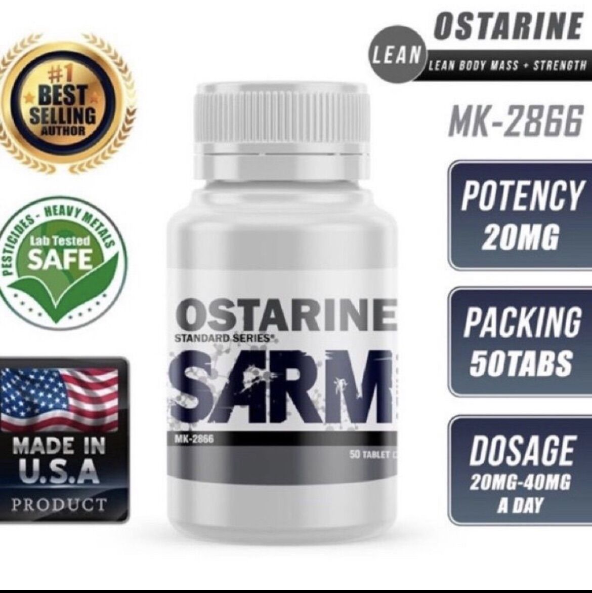 Sarm Combo Ostarine MK-2866 20 mg 50 tabs - Sarms Enchanted - ThaiPick