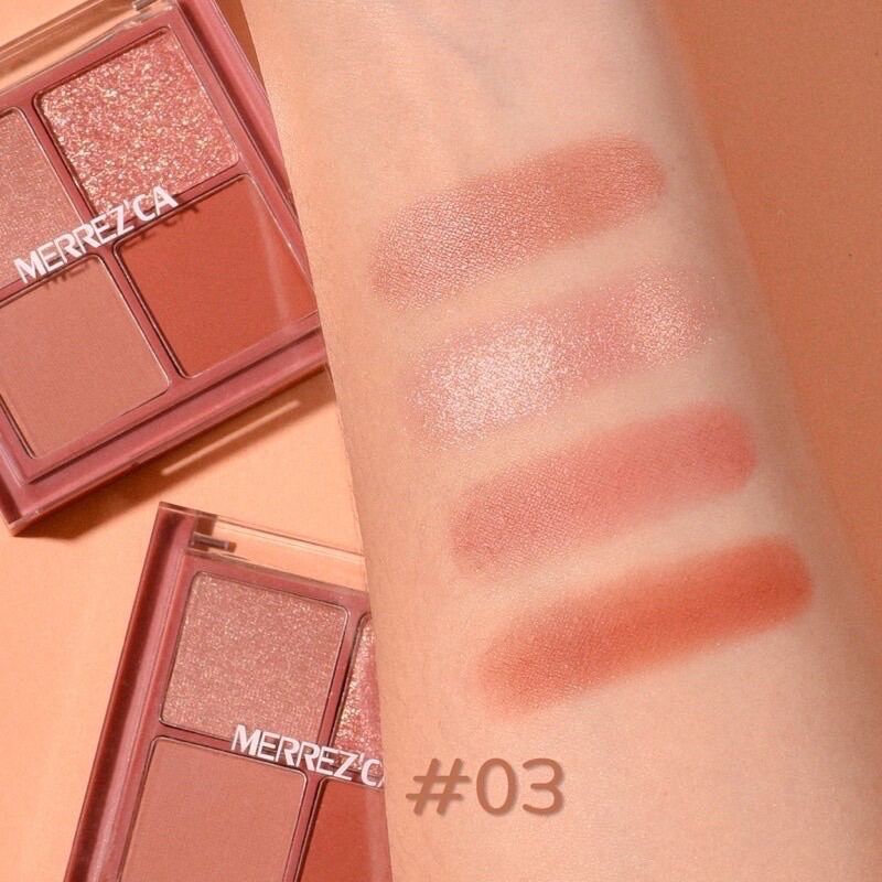 Merrezca eye color palette เมอเรสก้า ทาตา4ช่อง พาเลทอายแชร์โดว์ 4 เฉดสี ...