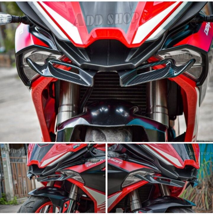 วิงใต้ไฟ DEMON GR200R 2V,4V งาน ABS ลายเคฟล่า | Lazada.co.th