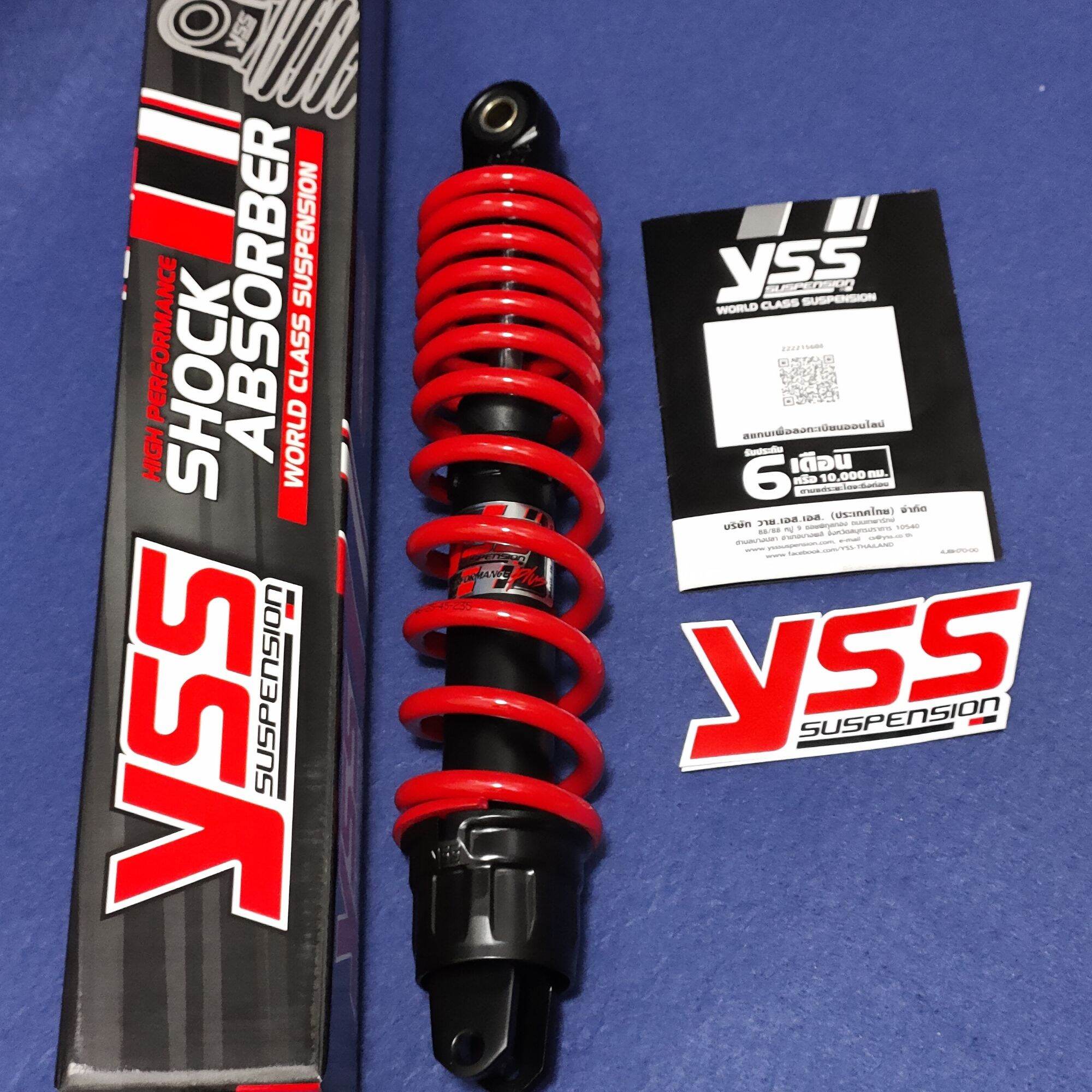 YSS โช็คหลัง CLICK 125iCLICK 150i (สูง 330 มม.) สีแดง yssแท้ 100 (มีรับ ...