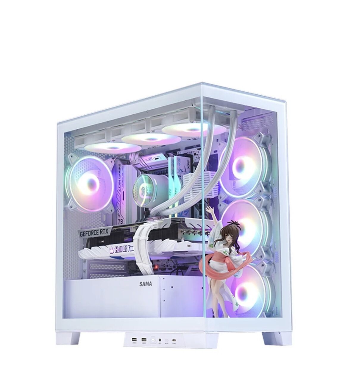 SAMA เคส MATX mini ขนาด 360 มม.เคส PC GAMEMER คูลเลอร์เหลวเคสเล่นเกม ...