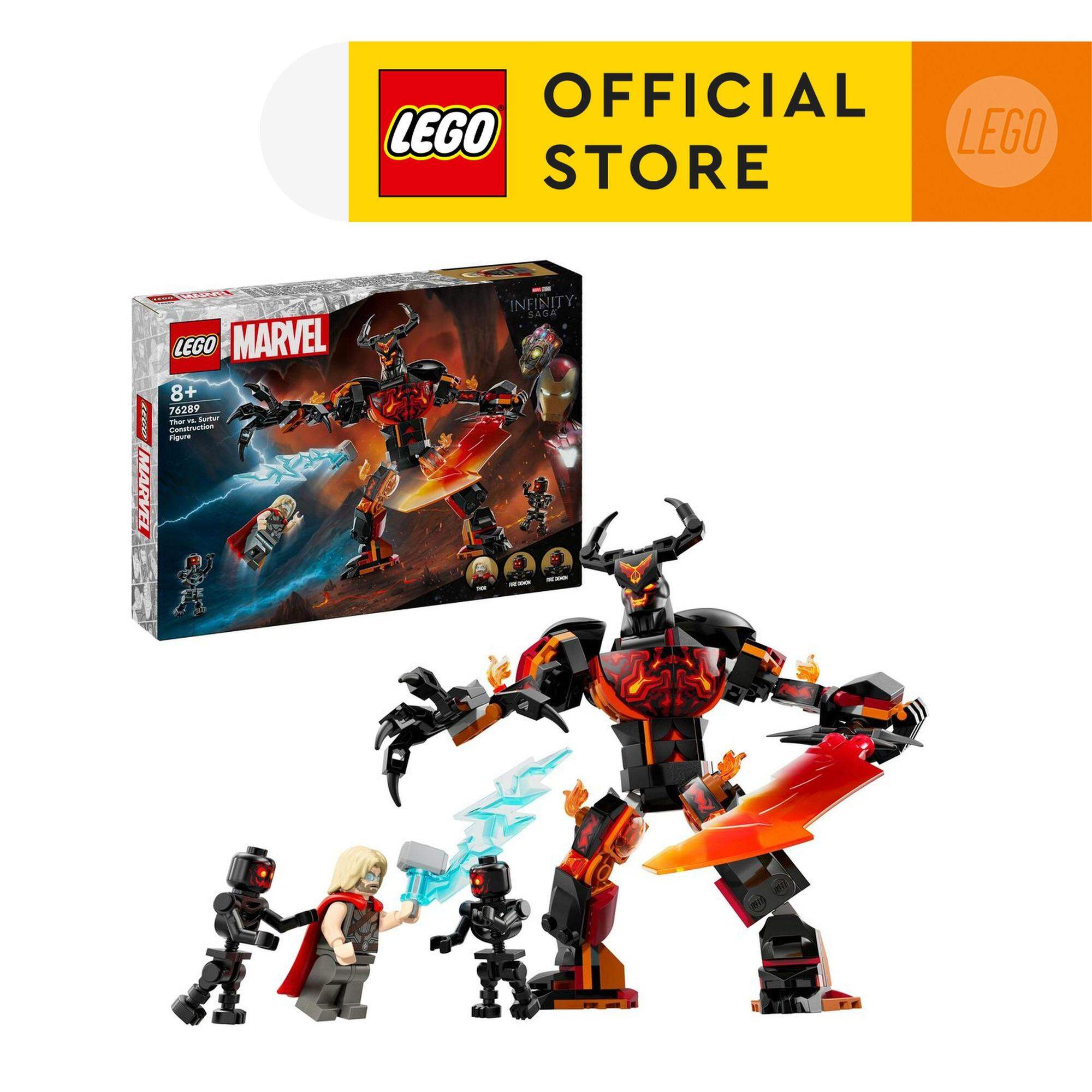 LEGO Super Heroes Marvel 76289 Thor vs. Surtur Construction Figure (245 ...