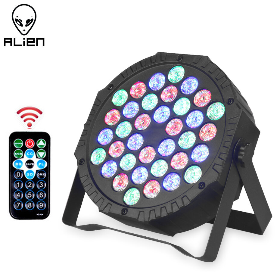 ALIEN 36 LED RGB DMX512แบน Stage Par Light Effect DJ Disco Party งาน ...