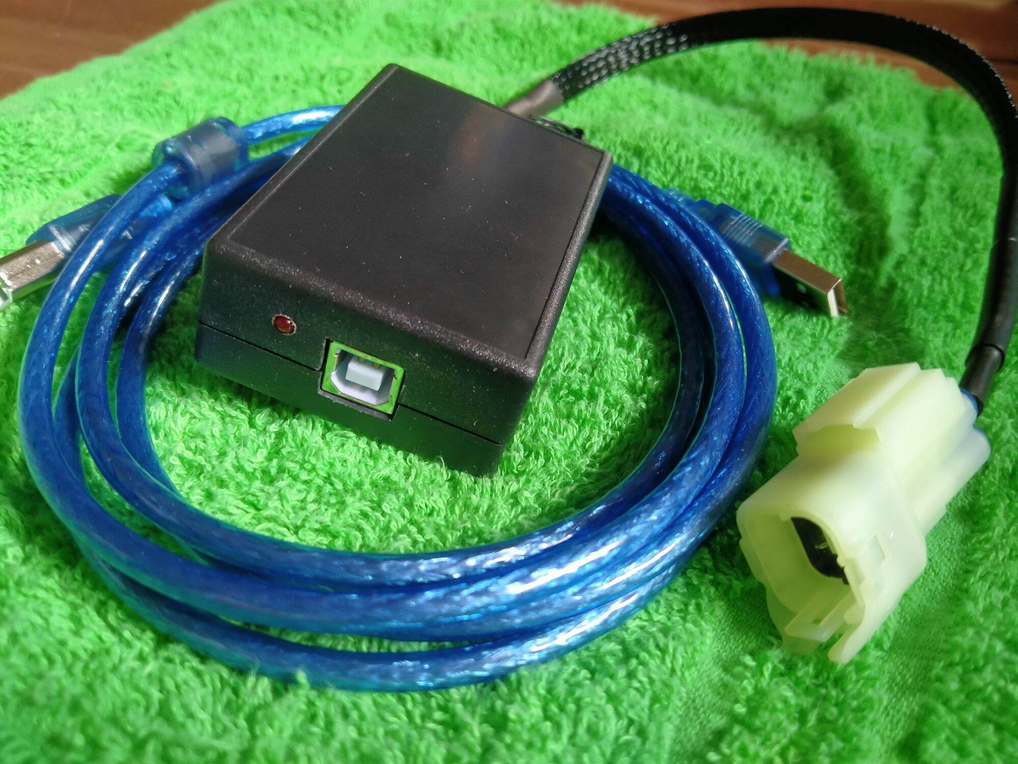 สายรีแมพ Honda USB หัวโต ชุดใหญ่ กันย้อน100% (Usb ยาว1.8เมตร)