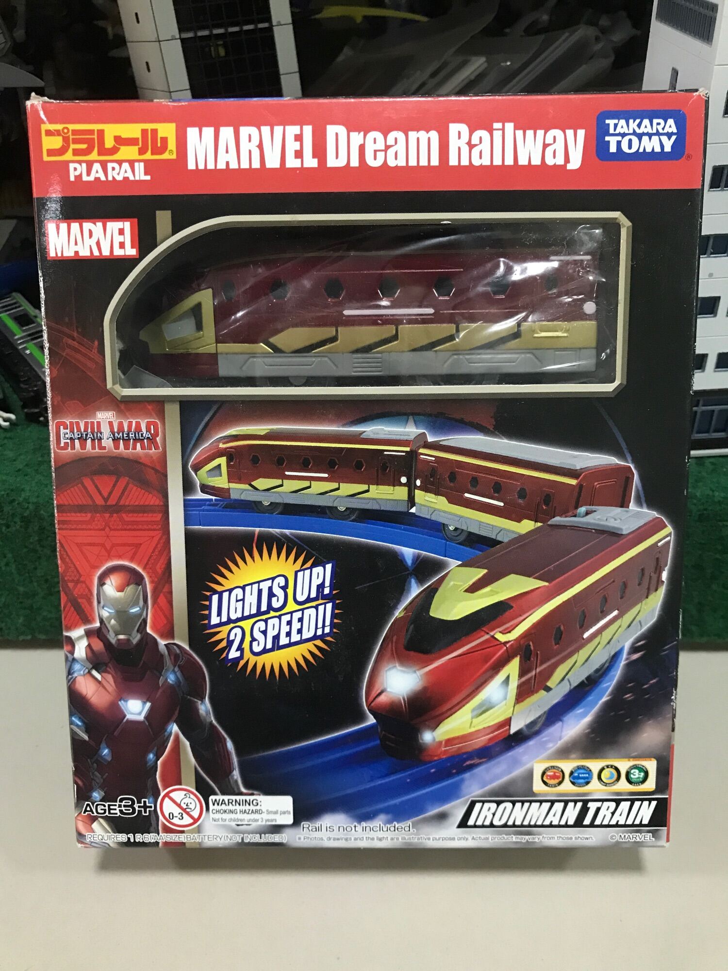 IRONMAN TRAIN MARVEL Dream Railway มีไฟหน้า รถไฟ รางฟ้า TOMY | Lazada.co.th