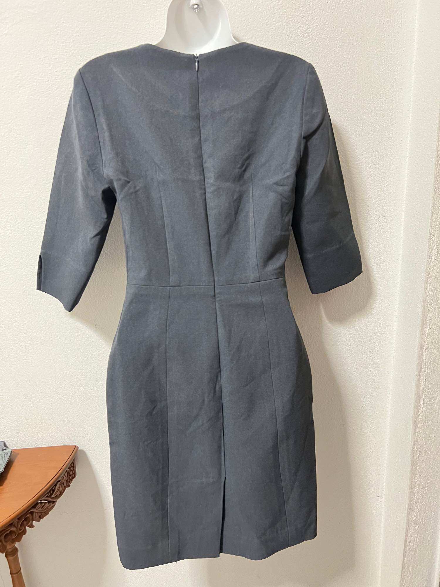 ชุดเดรสทำงาน เเขนกระบอก สีเทา ทรงสวย size 32-26-36 - Kwaofang story ...