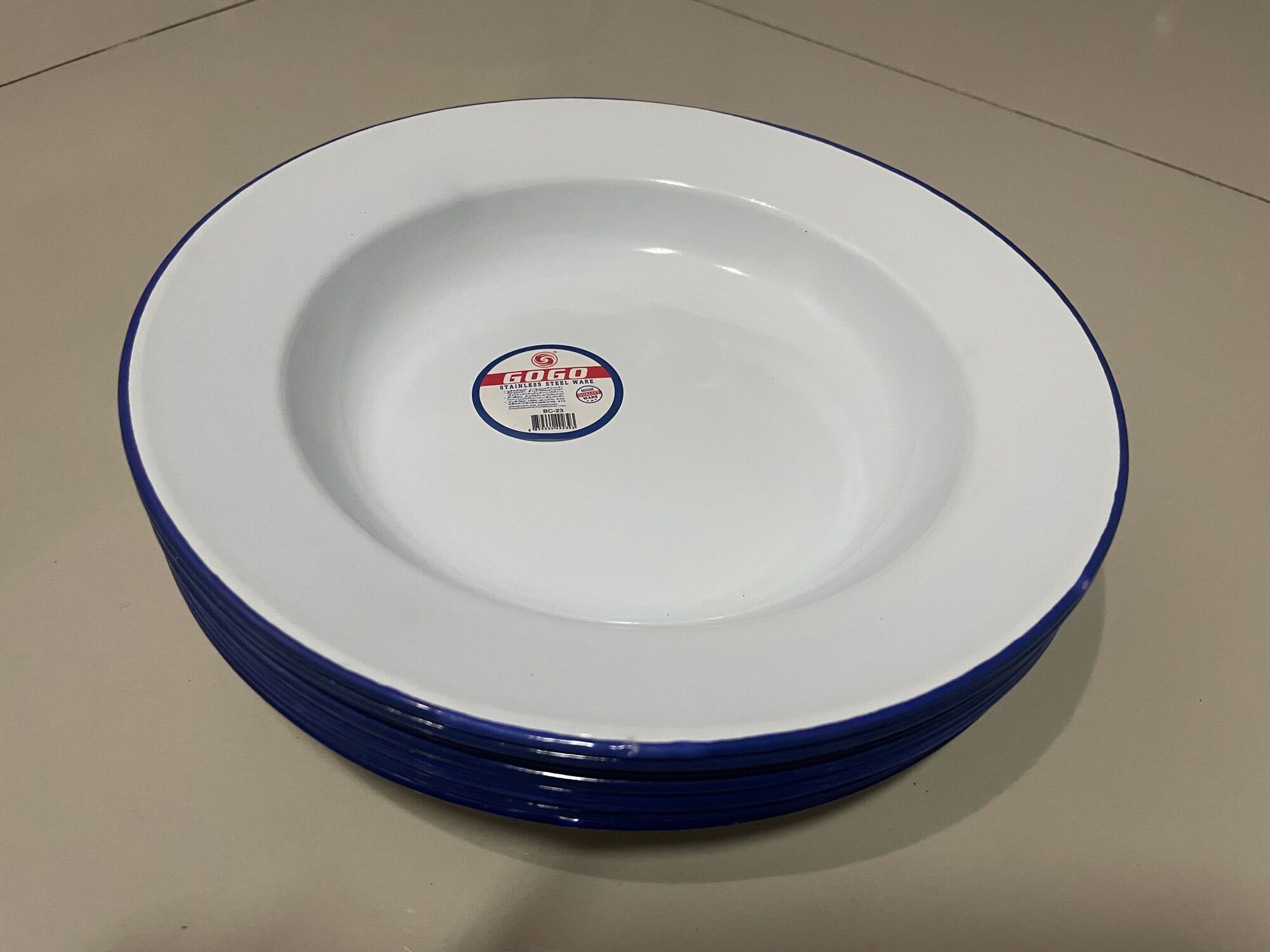 จานเคลือบสังกะสี โบราณ ขนาด 22 ซม. | Lazada.co.th