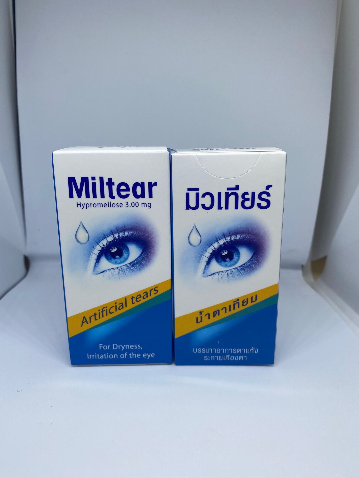 (*แพค 2 ขวด*) Miltear 10 ml น้ำตา เทียม มิวเทีย รุ่นขวด แพคคู่ exp 2023 ...