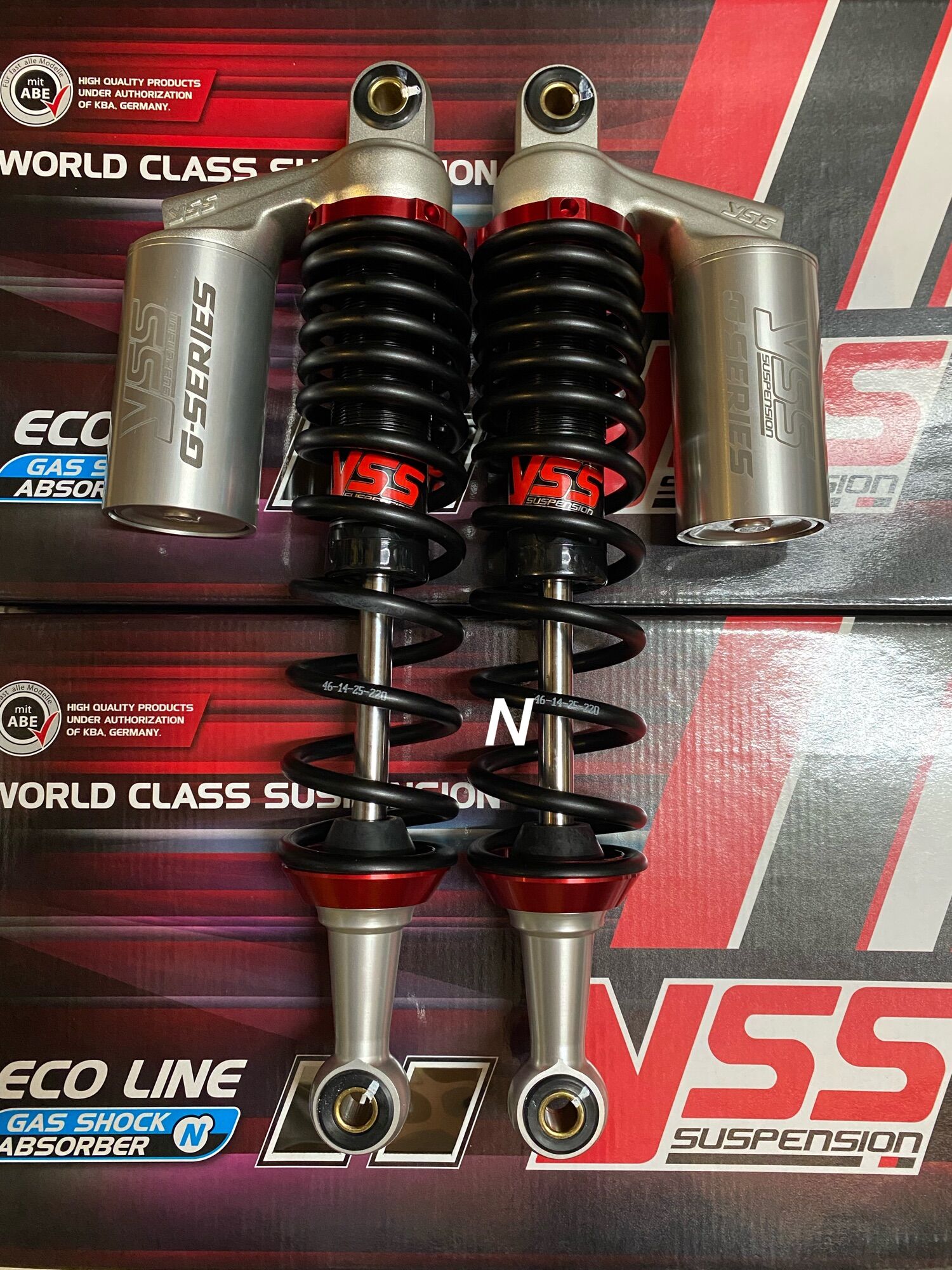 YSSแท้สำหรับWaveรุ่นG seriesสปริงดำกระบอกเงินขนาด340มม. สปริงsmooth ...