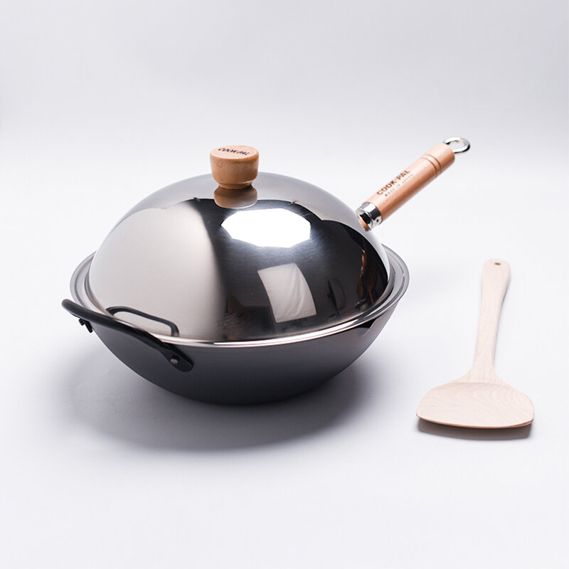 Cookpal กระทะเหล็กโยชิกาว่านำเข้าจากญี่ปุ่นกระทะสำหรับผัดใช้ในบ้านก้น ...