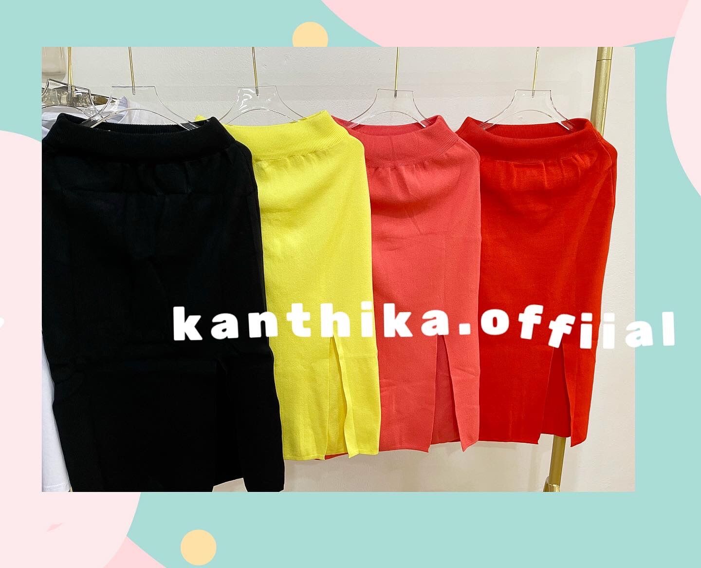Kanthika.official- กระโปรง ผ้าknit ความยาว 80 ซม. 590.- - Kanthika.a - ThaiPick
