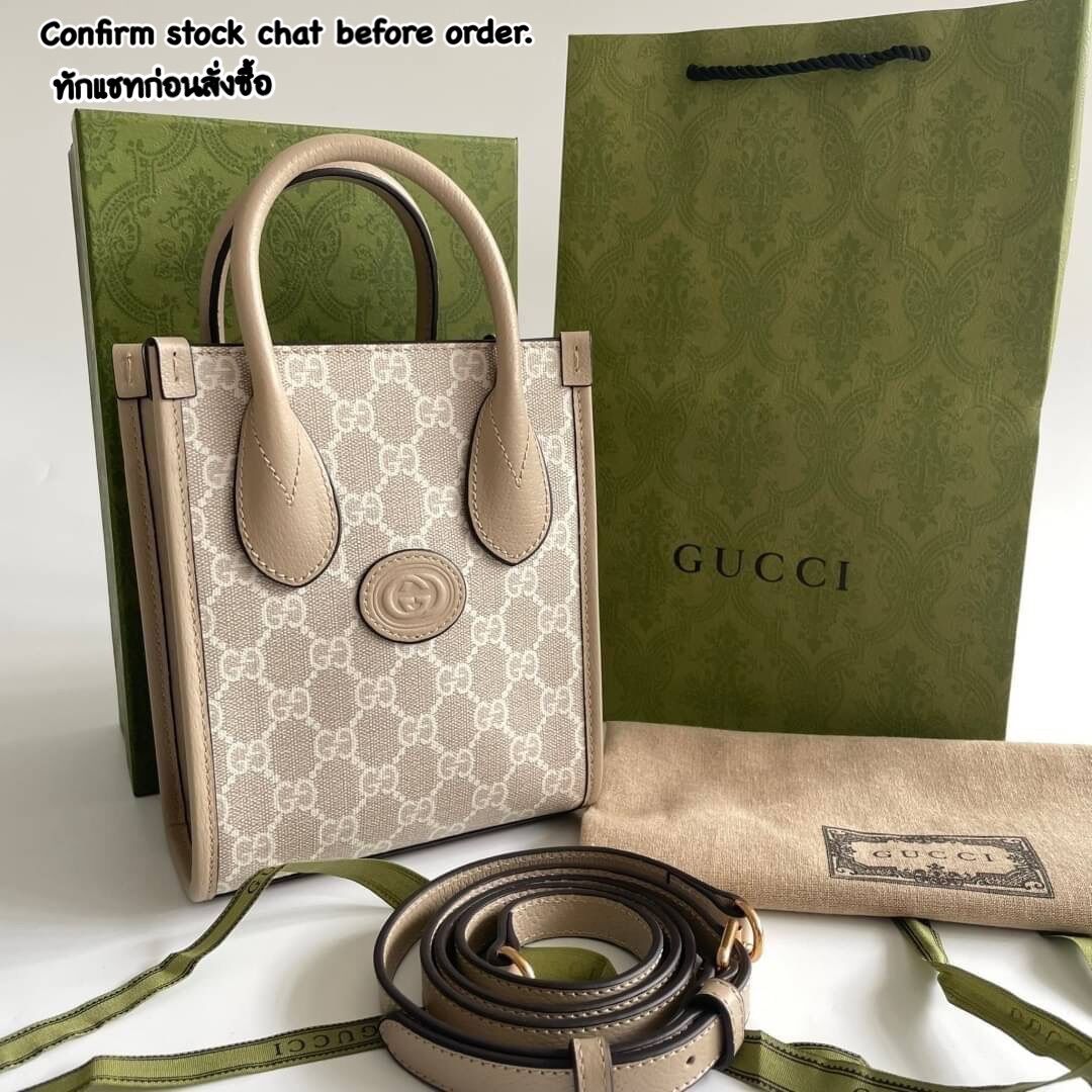 New GG. Mini tote bag with interlocking "Original Grade" - BNBag_Shop ...