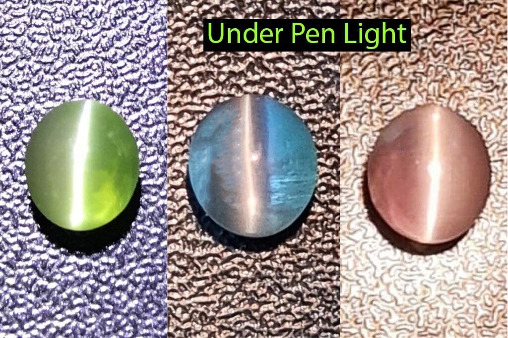 เปลี่ยนสีอเล็กซานไดรต์ cateye 1.75cts 6.4x5.7x5mm รูปไข่ เจียรหลังเบี้ย ...