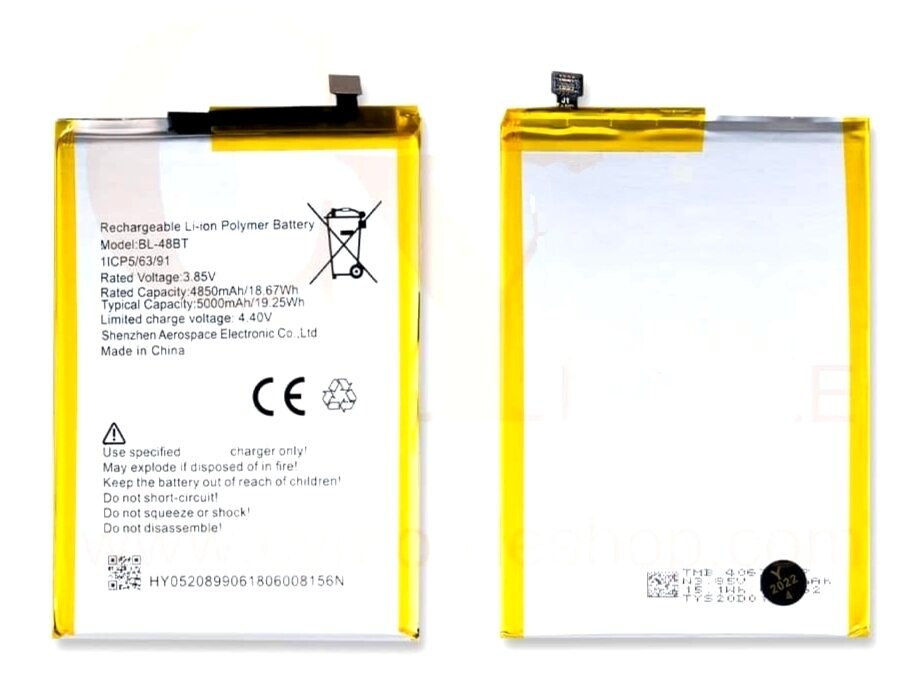 แบตเตอรี่ Tecno Pop 5 (BL-48BT) รับประกัน 3 เดือนมีบริการเก็บเงินปลาย ...