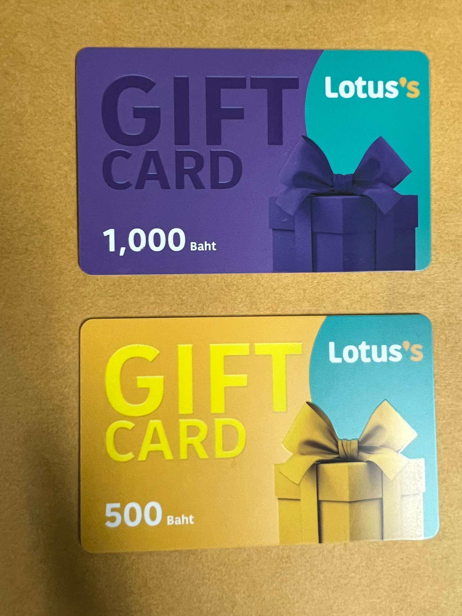 ร่วมcash back มีเงินคืน บัตรโลตัส มูลค่า100,500,1000 lotus gift card ...