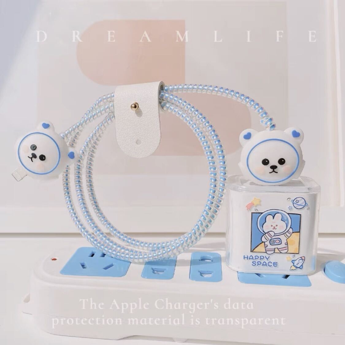 Case Charger Adapter Set 20W เคสหัวชาร์จ ชุดครบเซ็ต พร้อมกันหักหัวกลมและสายเกลียวป้องกันสายชาร์จ ...