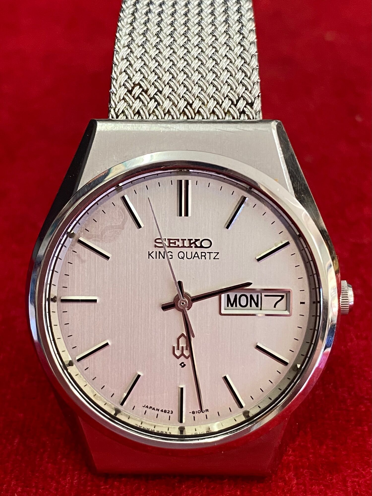 SEIKO King Quartz ตัวเรือนสแตนเลส นาฬิกาผู้ชาย มือสองของแท้ | Lazada.co.th