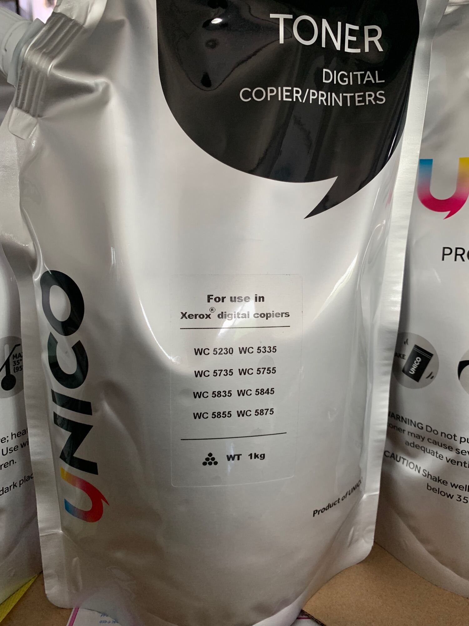 ผงหมึกขาวดำ Toner UNICO for Xerox 1kg 236/286/20xx/30xx/40xx/50xx/52xx ...