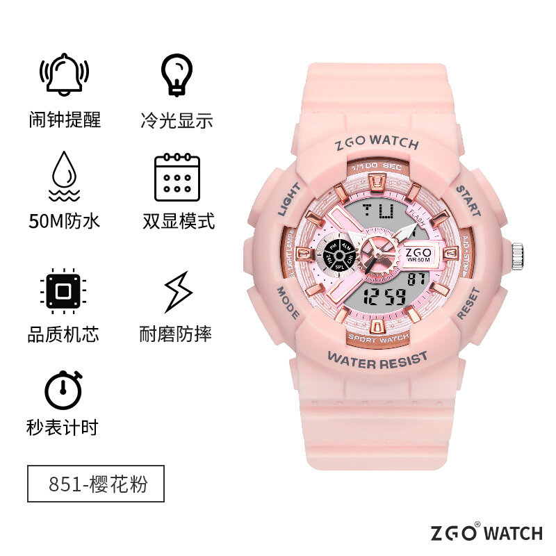 Zgo zgo นาฬิกาข้อมือนาฬิกาอิเล็กทรอนิกส์ยูนิคอร์นสำหรับเด็กผู้หญิงลาย ...