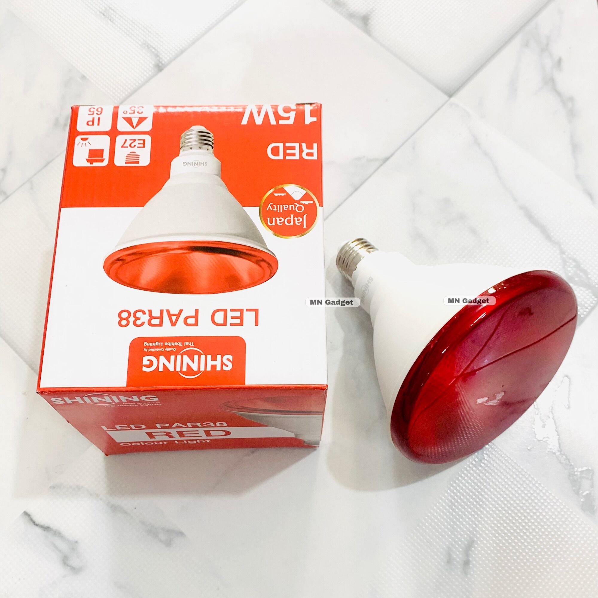 1ดวง-- TOSHIBA SHINING หลอดPAR E27 หลอดไฟ LED PAR38 15W กันน้ำ กันฝุ่น ...