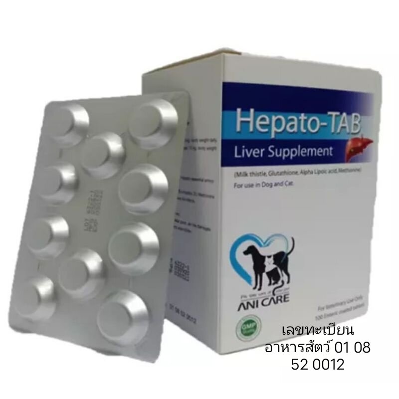 Hepato TAB (แบ่งขาย 1แผง มี10เม็ด) วิตามินเสริมที่จำเป็นสำหรับดูแลตับ ...