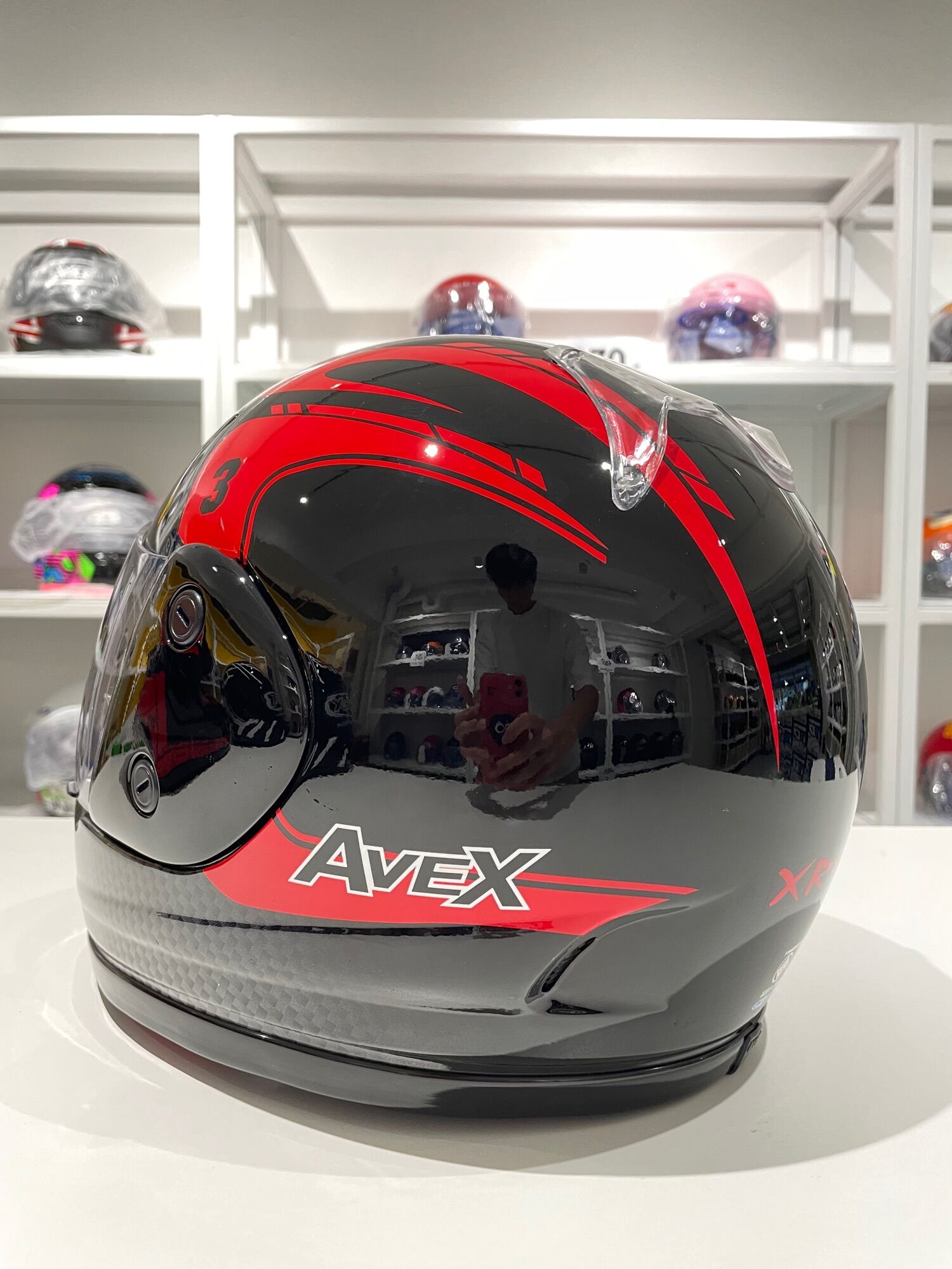 หมวกกันน็อคAVEX XR RACINGสวมใส่ง่ายเต็มใบ มีมาตรฐาน มอก.สีสรรสวยงาม ...