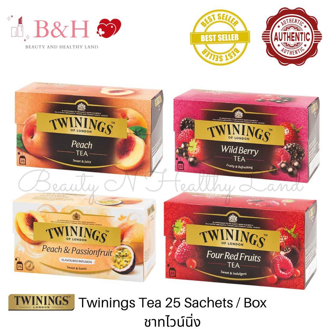 Twinings Tea 25 Sachets / Box ( 1 Box ) ชาทไวน์นิ่ง 1 กล่อง | Lazada.co.th