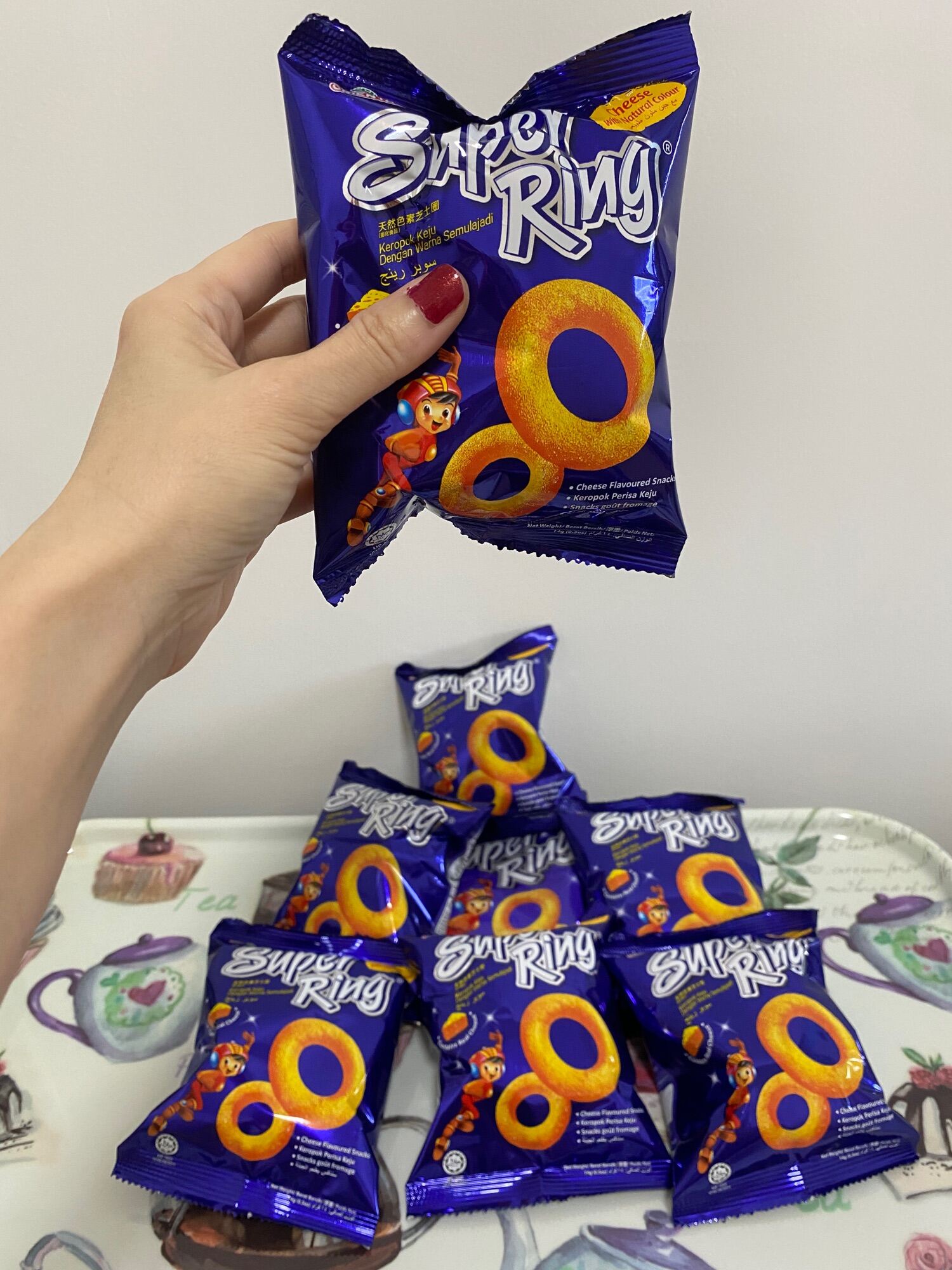 Super Ring Cheese ขนมข้าวโพดอบกรอบรสชีส เข้มข้น ชีสเน้นๆ หอม อร่อย 1 ...