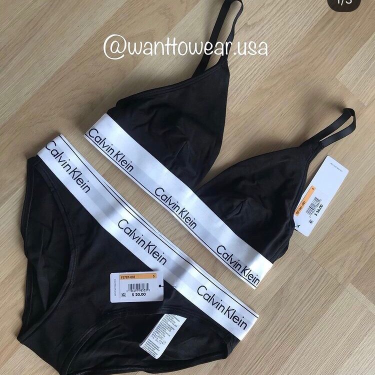 (พร้อมส่งแท้????????????) Calvin Klein Modern Cotton Triangle Bralette ...