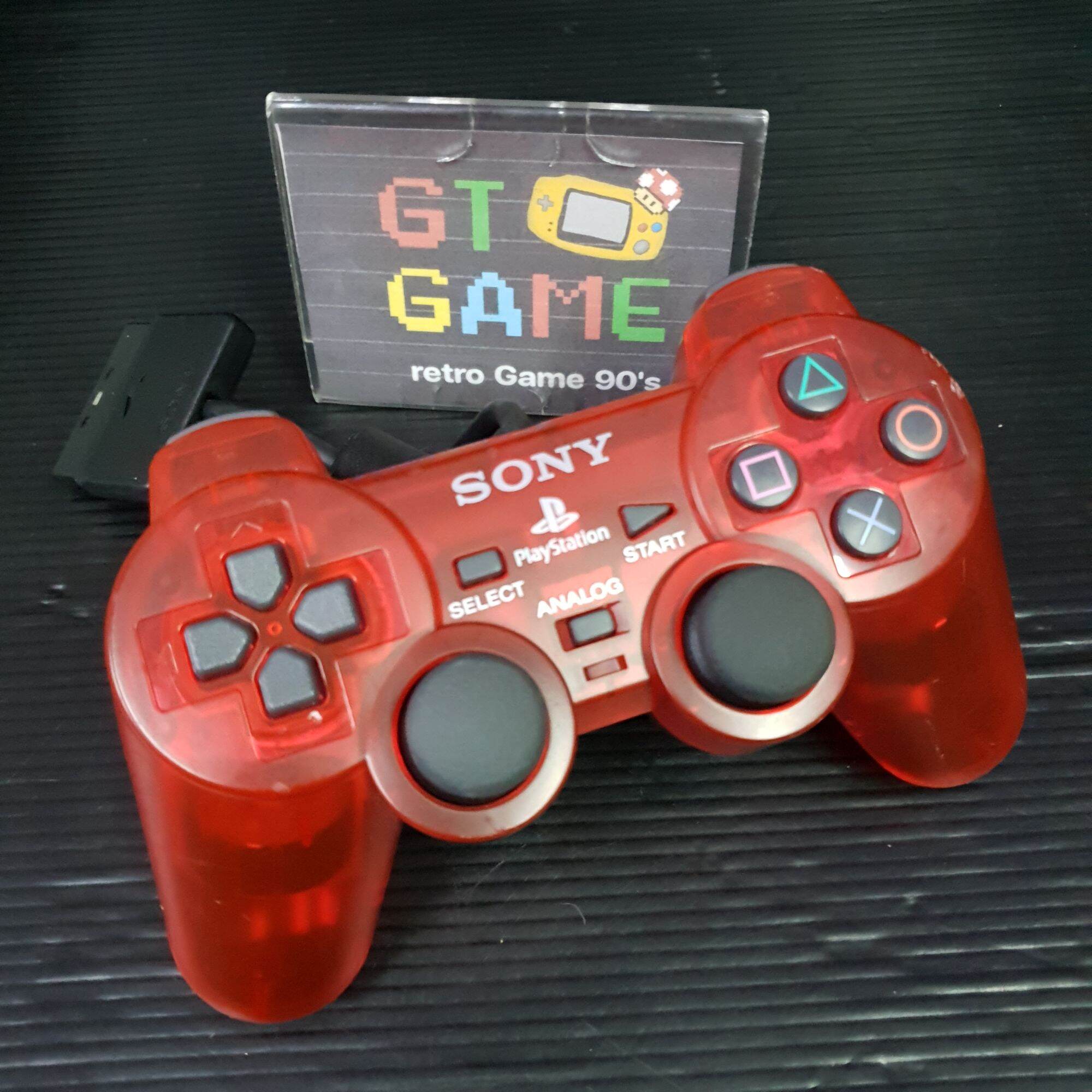 จอบแท้ PS2 Controller Limited ( Clear Red ) - จีทีเกม - ThaiPick