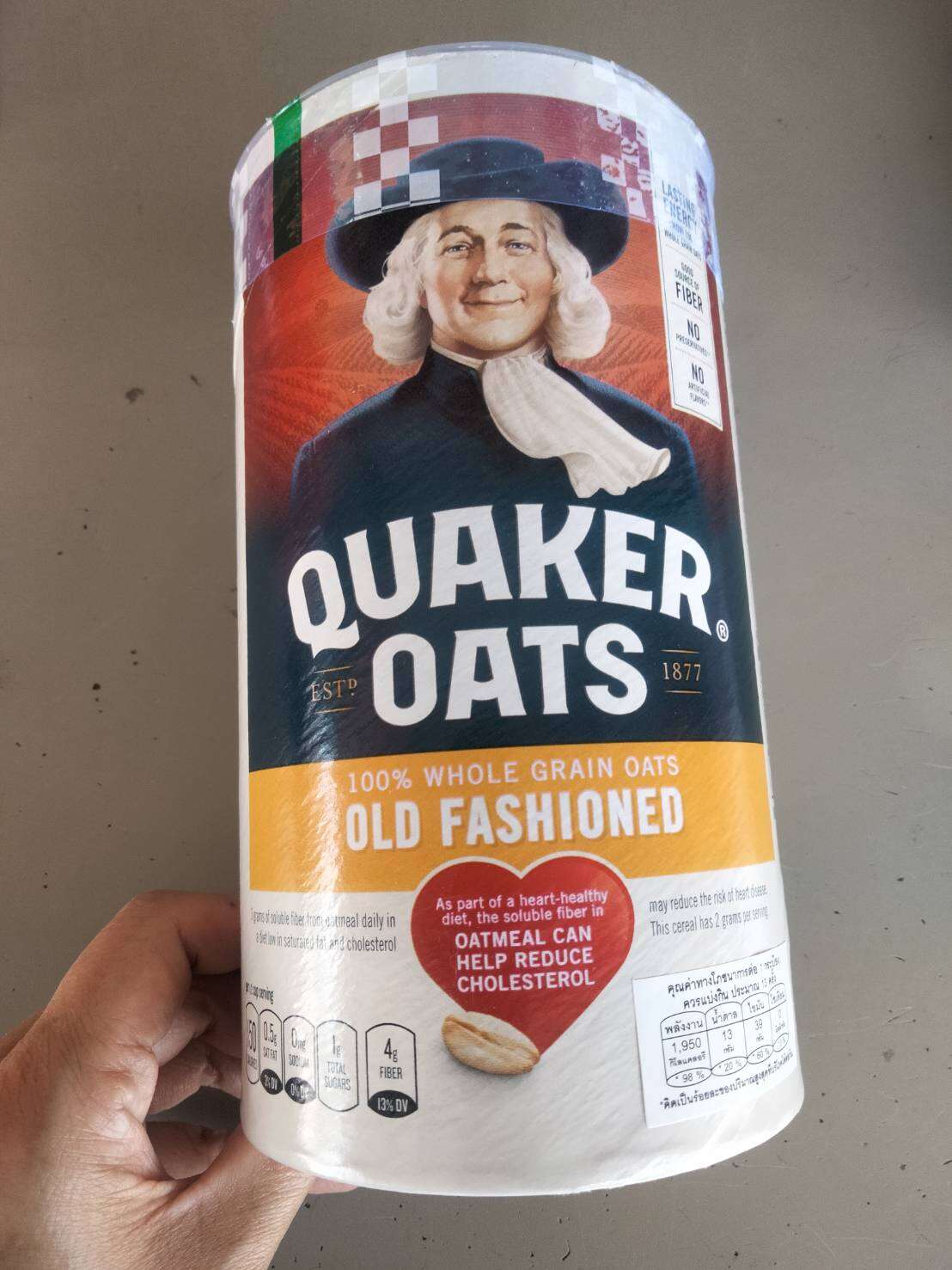 Quaker Oat Old Fashioned ธัญพืช ข้าวโอ๊ต อบกรอบ เควกเกอร์ 510g.Sale ...