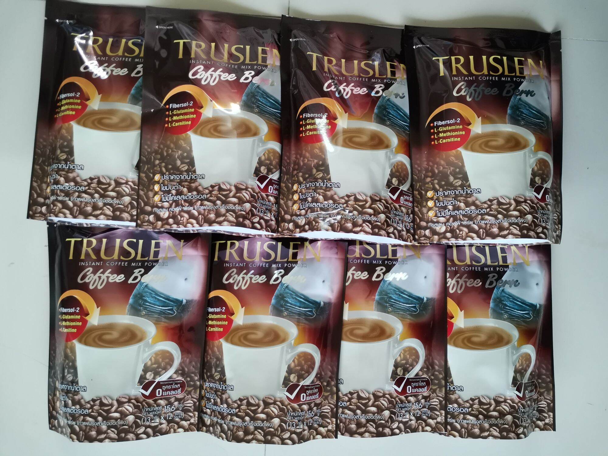 กาแฟสำเร็จรูป TRUSLEN COFFEE BERN ทรูสเลน คอฟฟี่ เบิร์น (1 ถุงมี 12 ซอง ...