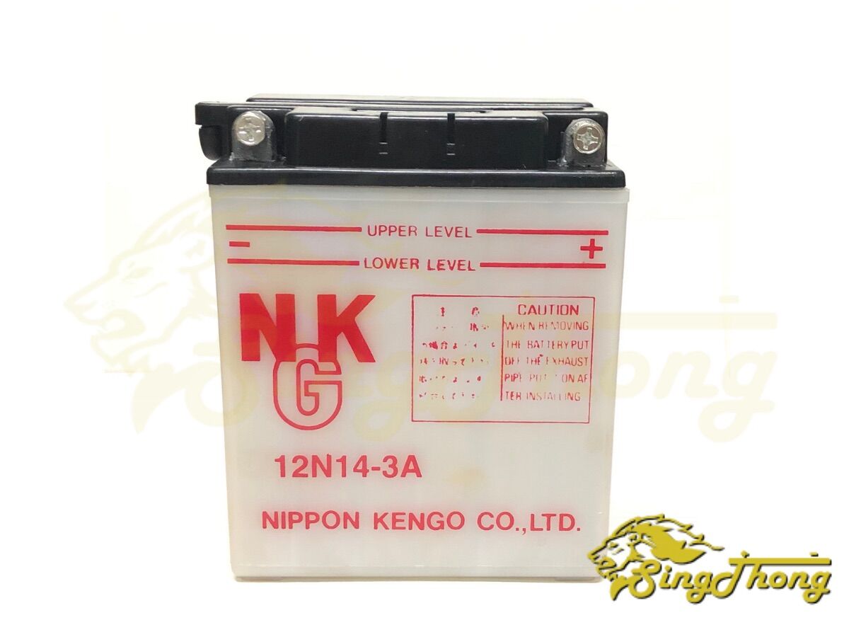 Battery แบตเตอรี่ NGK 12N14-3A (ชนิดแบตน้ำ) - ST Battery - ThaiPick