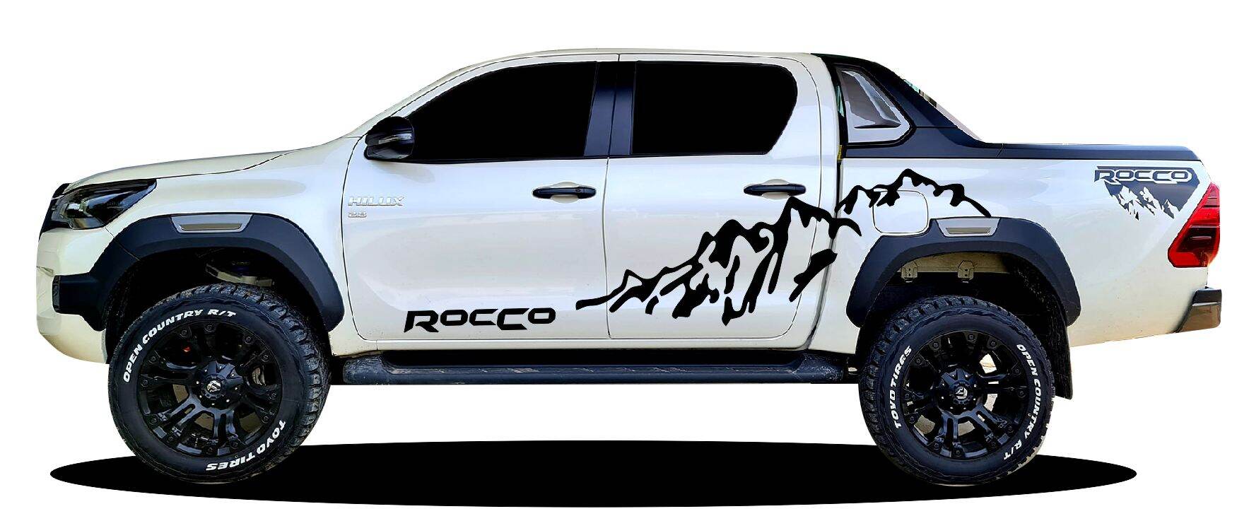 Toyota Rocco สติ๊กเกอร์ลายภูเขา Rocco ลายภูเขาข้างประตู สติ๊กเกอร์ภูเขา ...