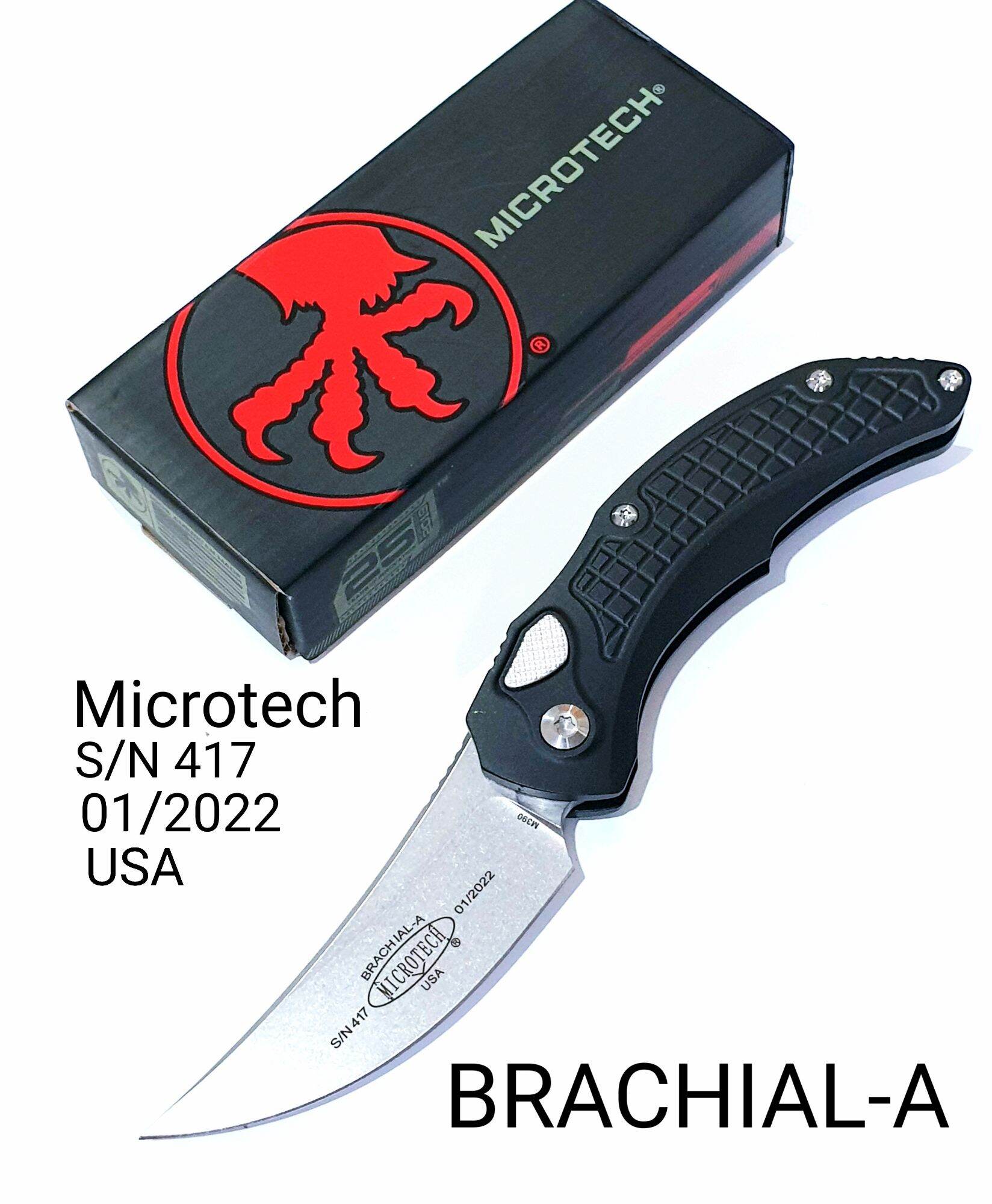 มีดพับออโตเมติค Microtech Brachial, Automatic knife | Lazada.co.th