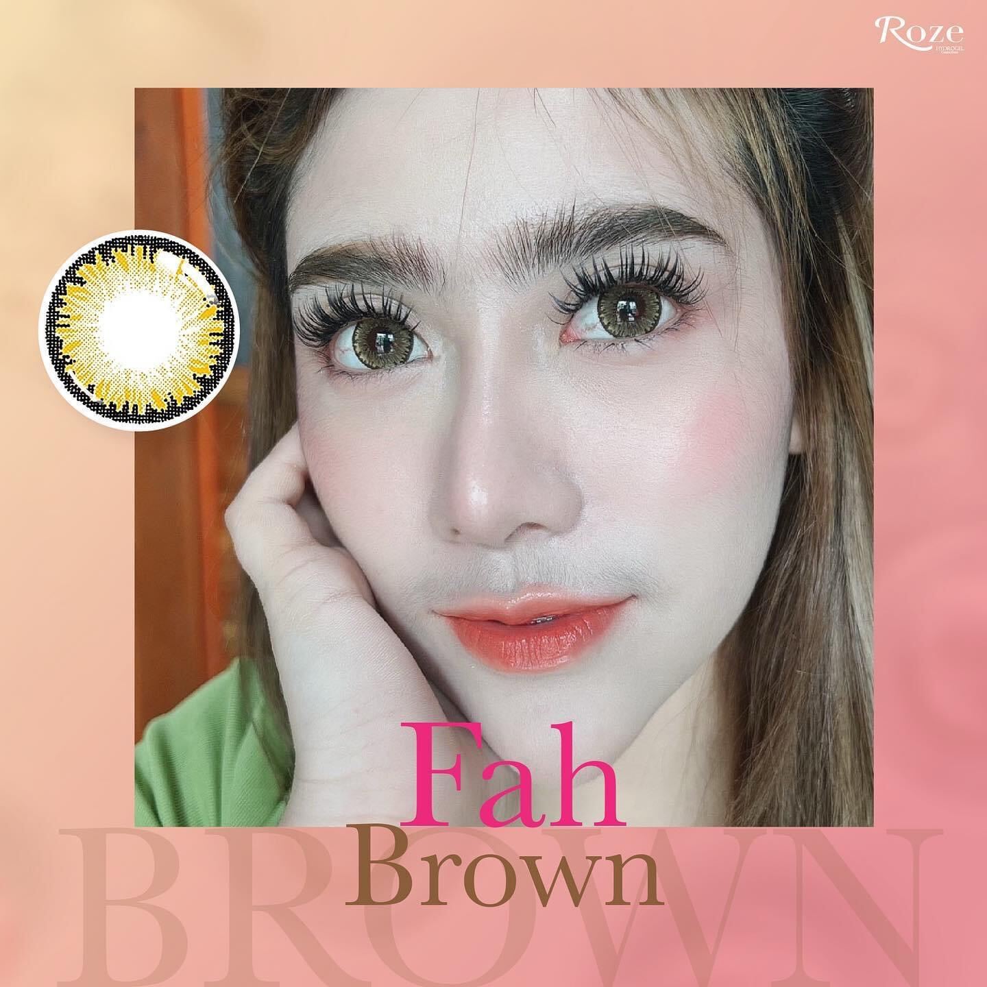 Fah brown รุ่นตาลขอบตาหวานโตขนาดกลาง อมน้ำ55 - BIGEYE2YOU - ThaiPick
