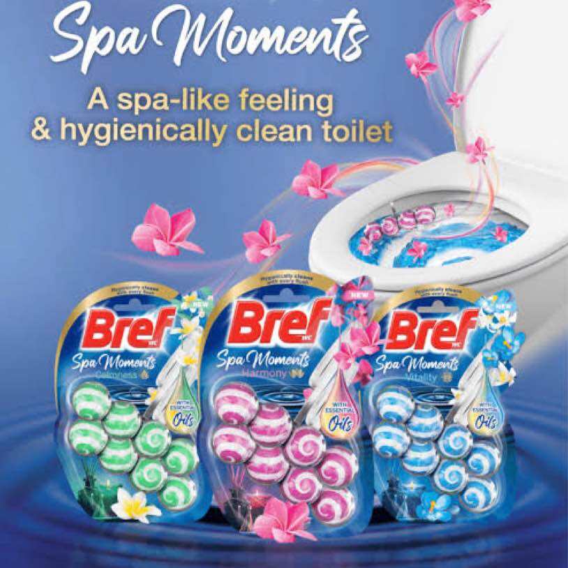 แพ็ค3ชิ้น Bref เบรฟ Classic WC Power toliet cleaner Aktiv cleaner ...