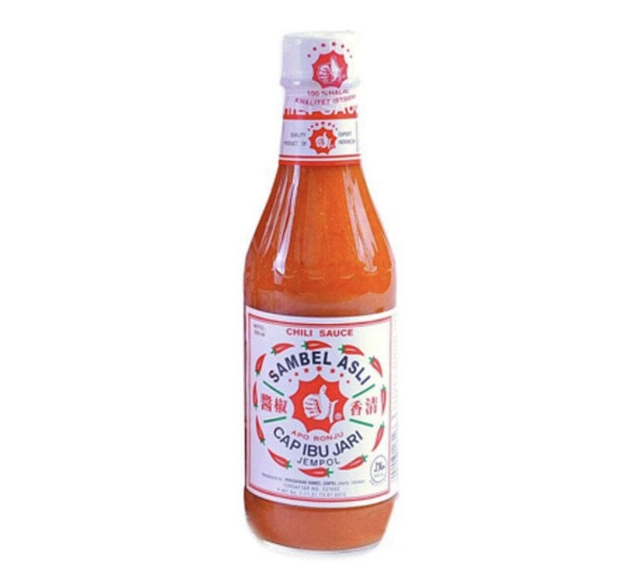 Indonesia Saos Sambal Asli Cap Jempol ( Hot Chili Sauce ) ,320 ml ...