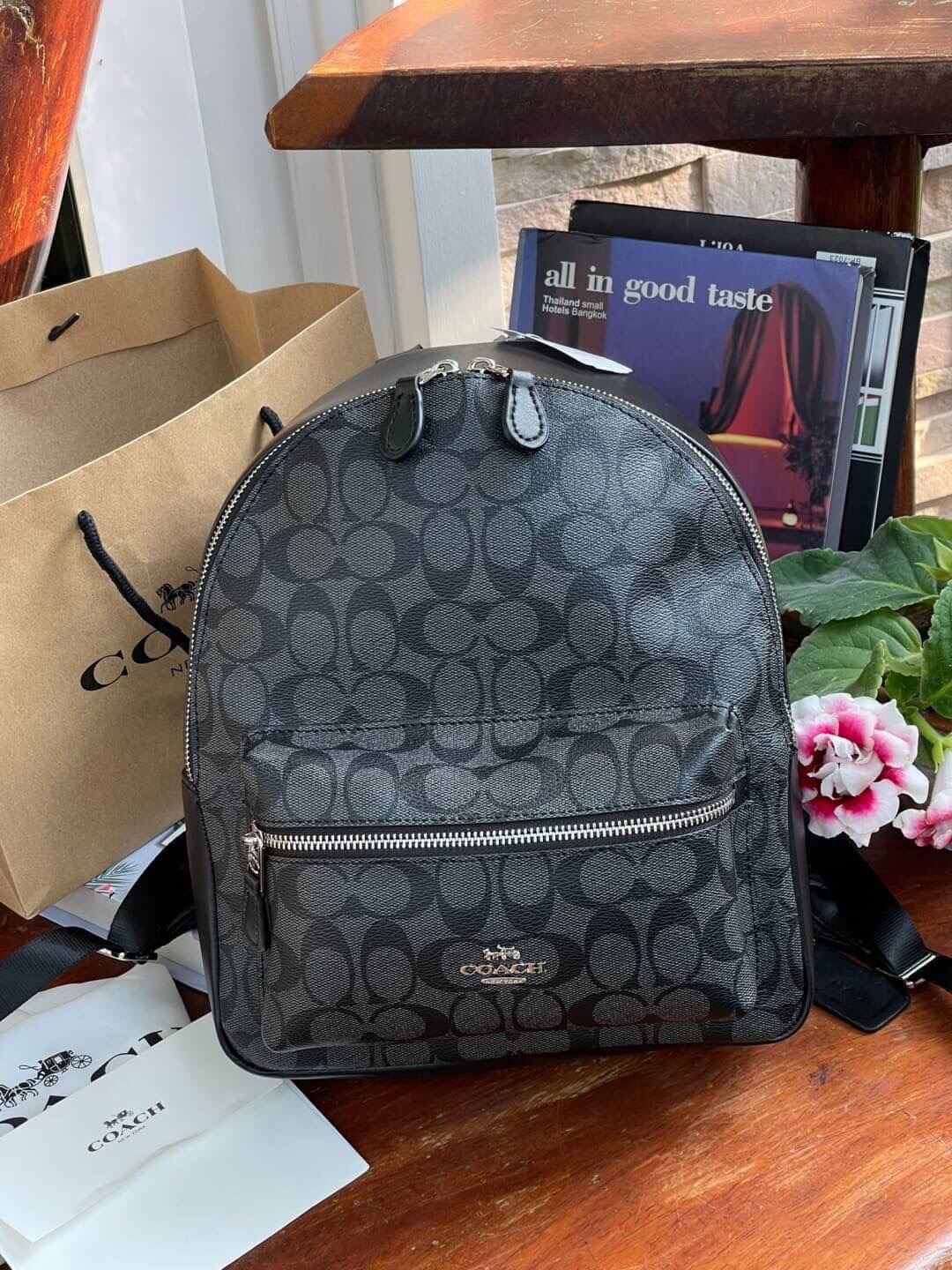 COACH CHARLIE BACKPACK IN SIGNATURE COATED CANVAS | Lazada.co.th