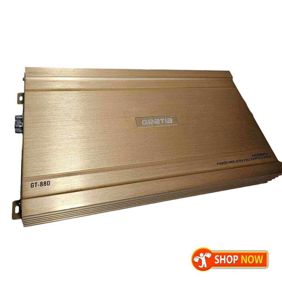 เพาเวอร์แอมป์ Gratia รุ่น GT-88D 4500 Watts Class D ขับซับ 10 นิ้ว-12 นิ้ว ได้ทุกสเปค แรงกำลังดี ...
